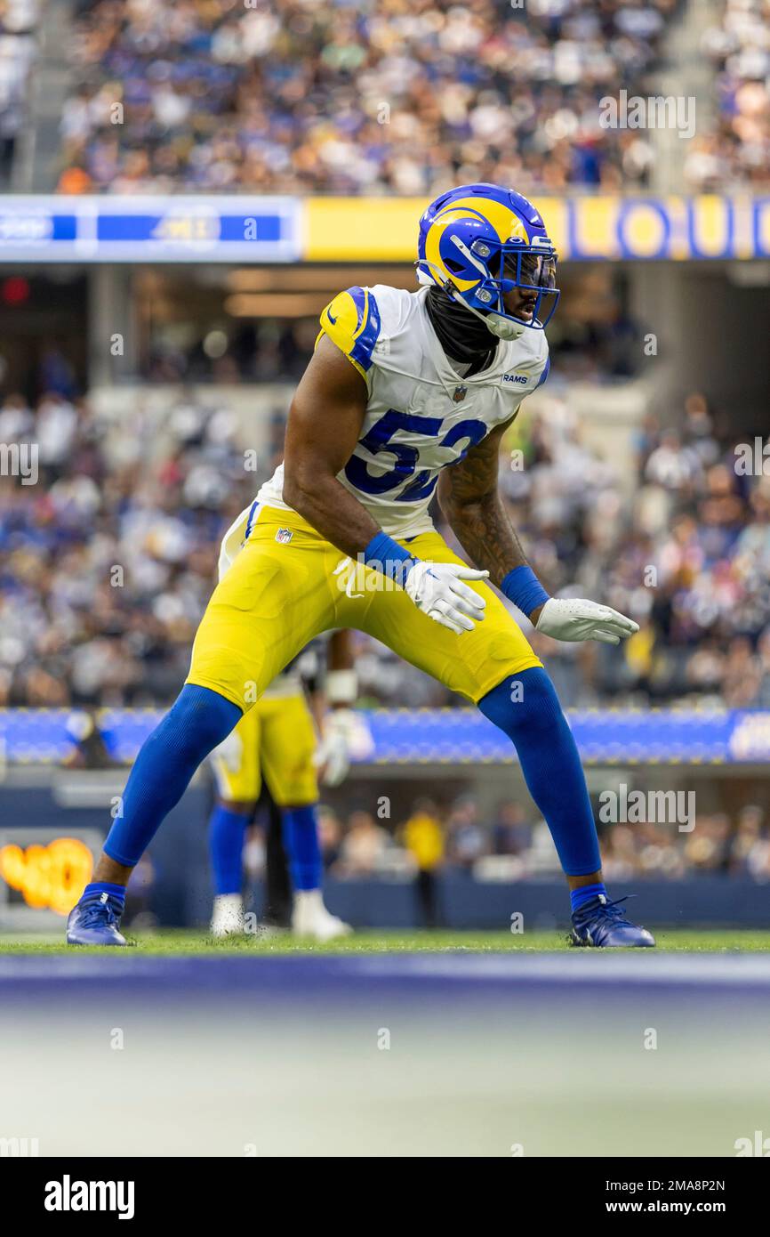 Linebacker (52) Terrell Lewis of the Los Angeles Rams against the ...