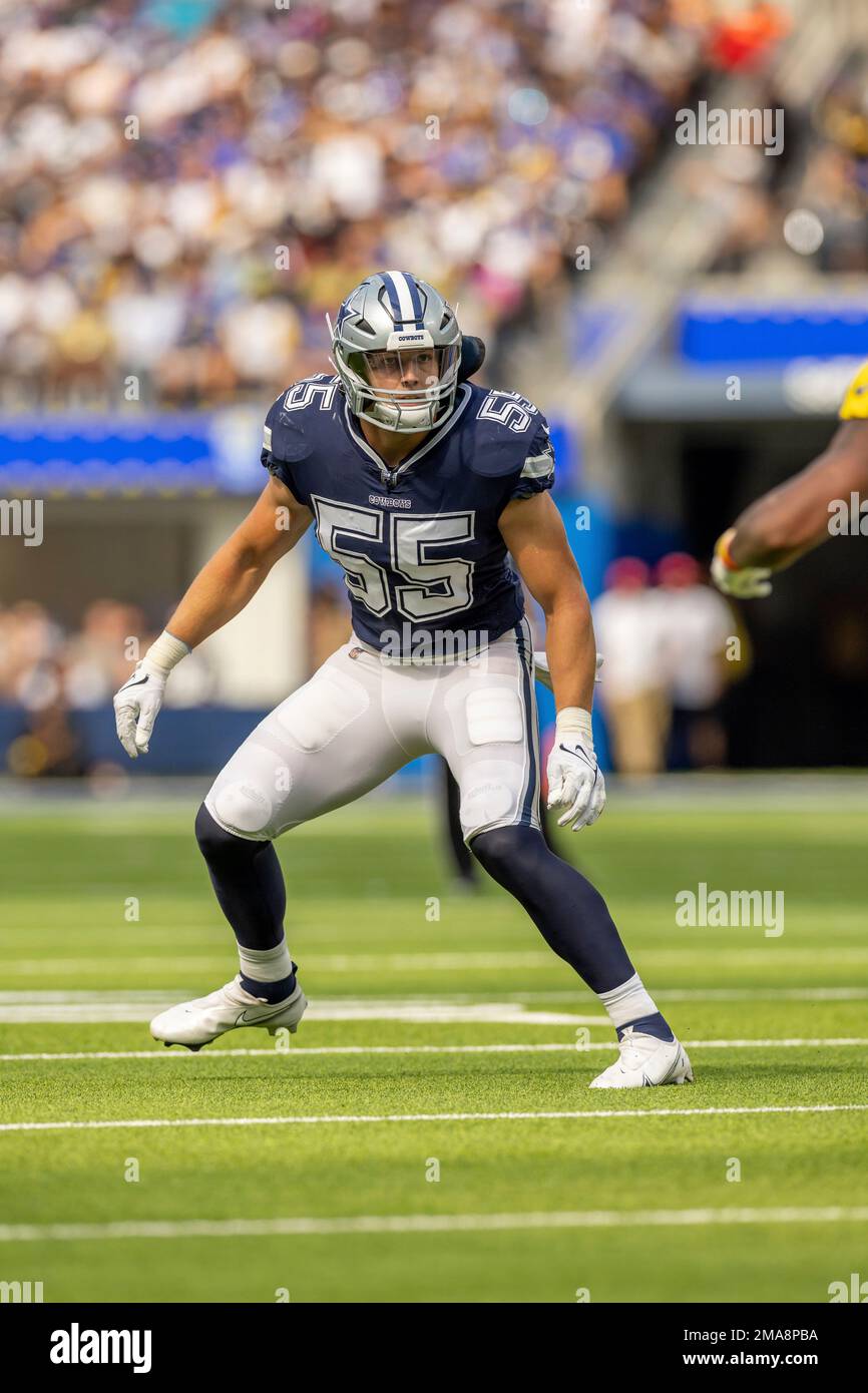 Linebacker (55) Leighton Vander Esch of the Dallas Cowboys against the ...