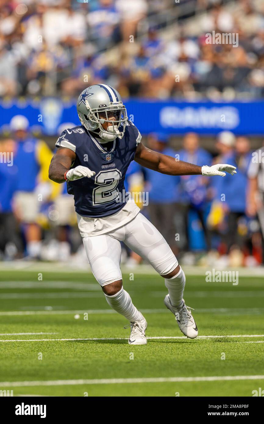 Cornerback (2) Jourdan Lewis of the Dallas Cowboys against the Los ...