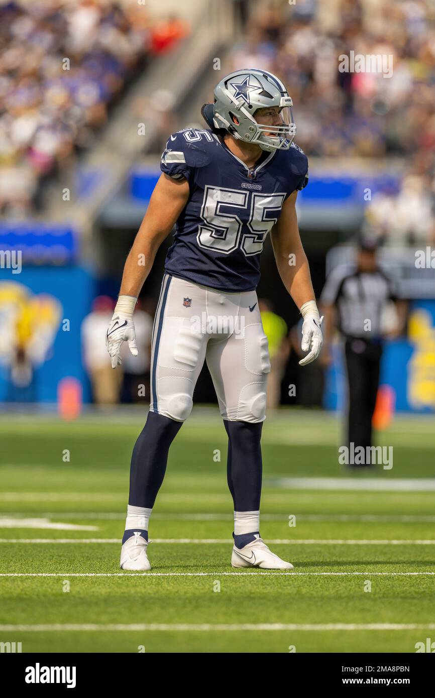 Linebacker (55) Leighton Vander Esch of the Dallas Cowboys against the ...