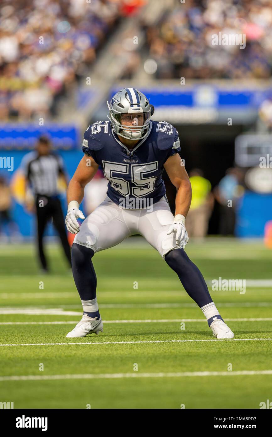 Linebacker (55) Leighton Vander Esch of the Dallas Cowboys against the ...