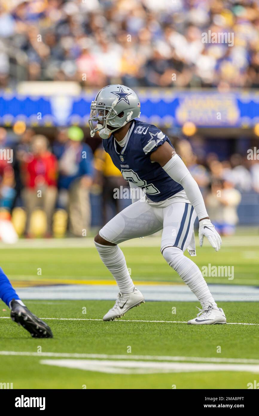 Cornerback (2) Jourdan Lewis of the Dallas Cowboys against the Los ...