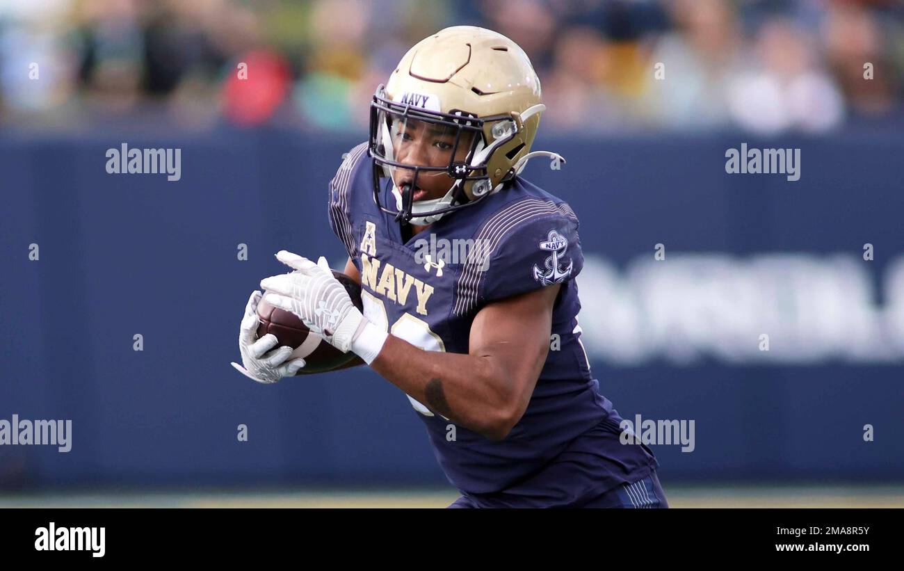 Navy Midshipmen wide receiver Vincent Terrell Jr. (23) runs during an ...