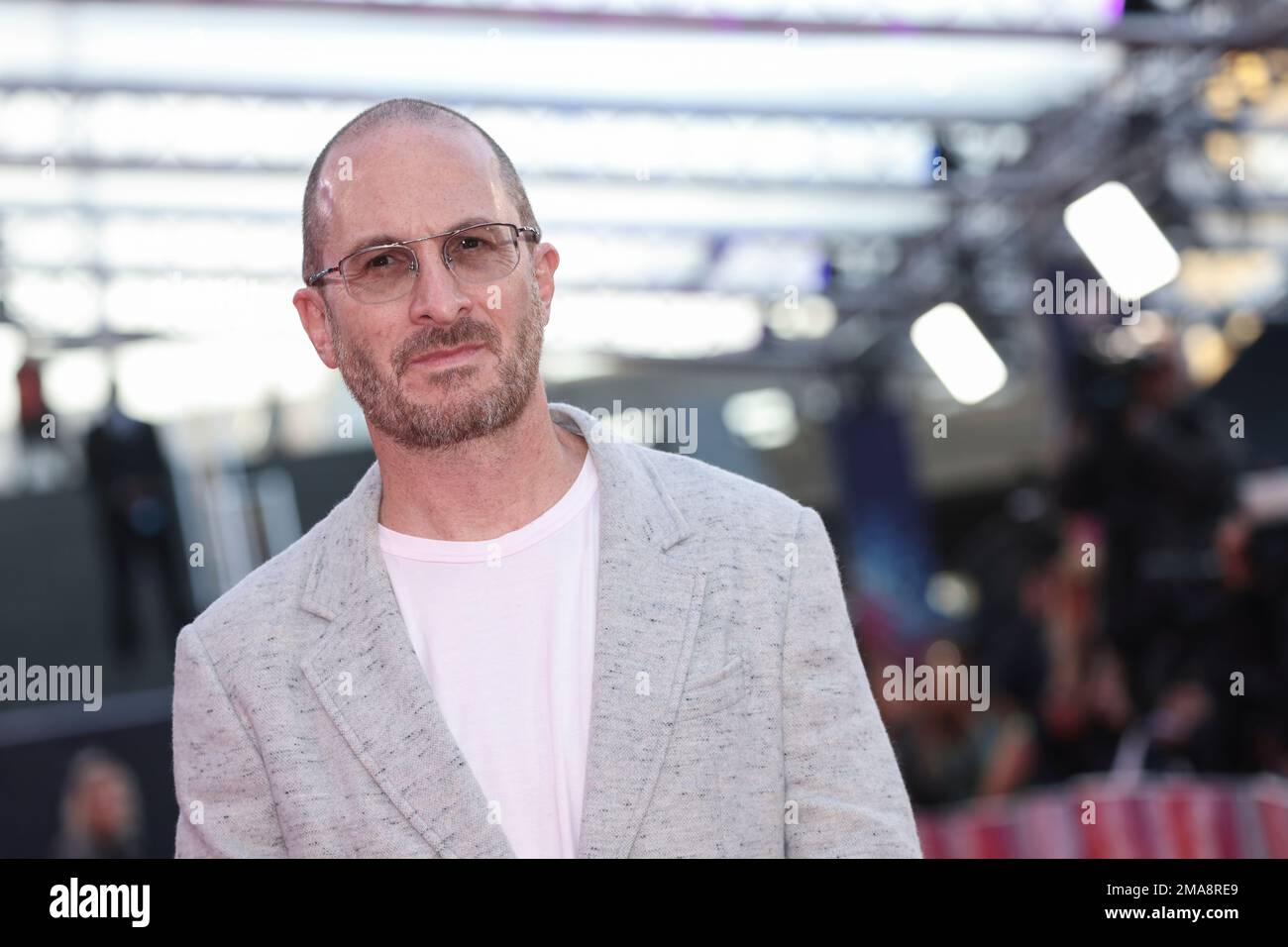 Director Darren Aronofsky poses for photographers upon arrival for the ...