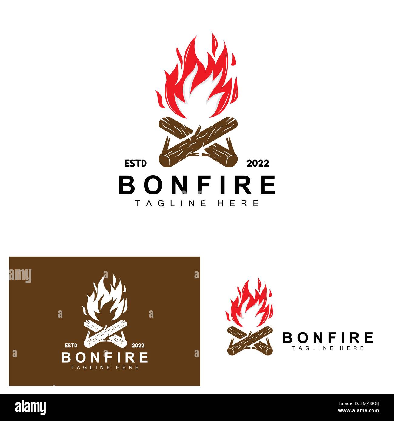 Fire logo vector vectors hi-res stock photography and images - Alamy