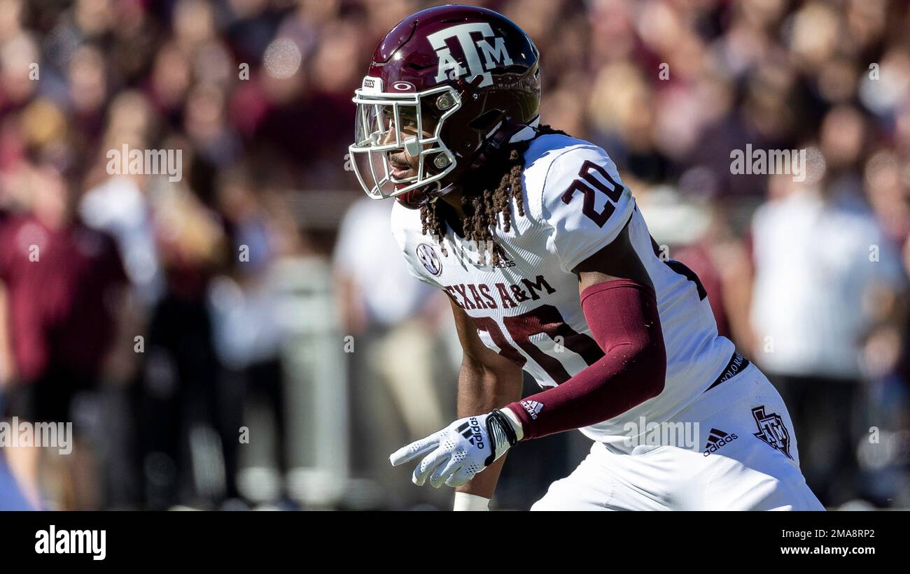 Texas A&M defensive back Jardin Gilbert (20) during an NCAA football ...