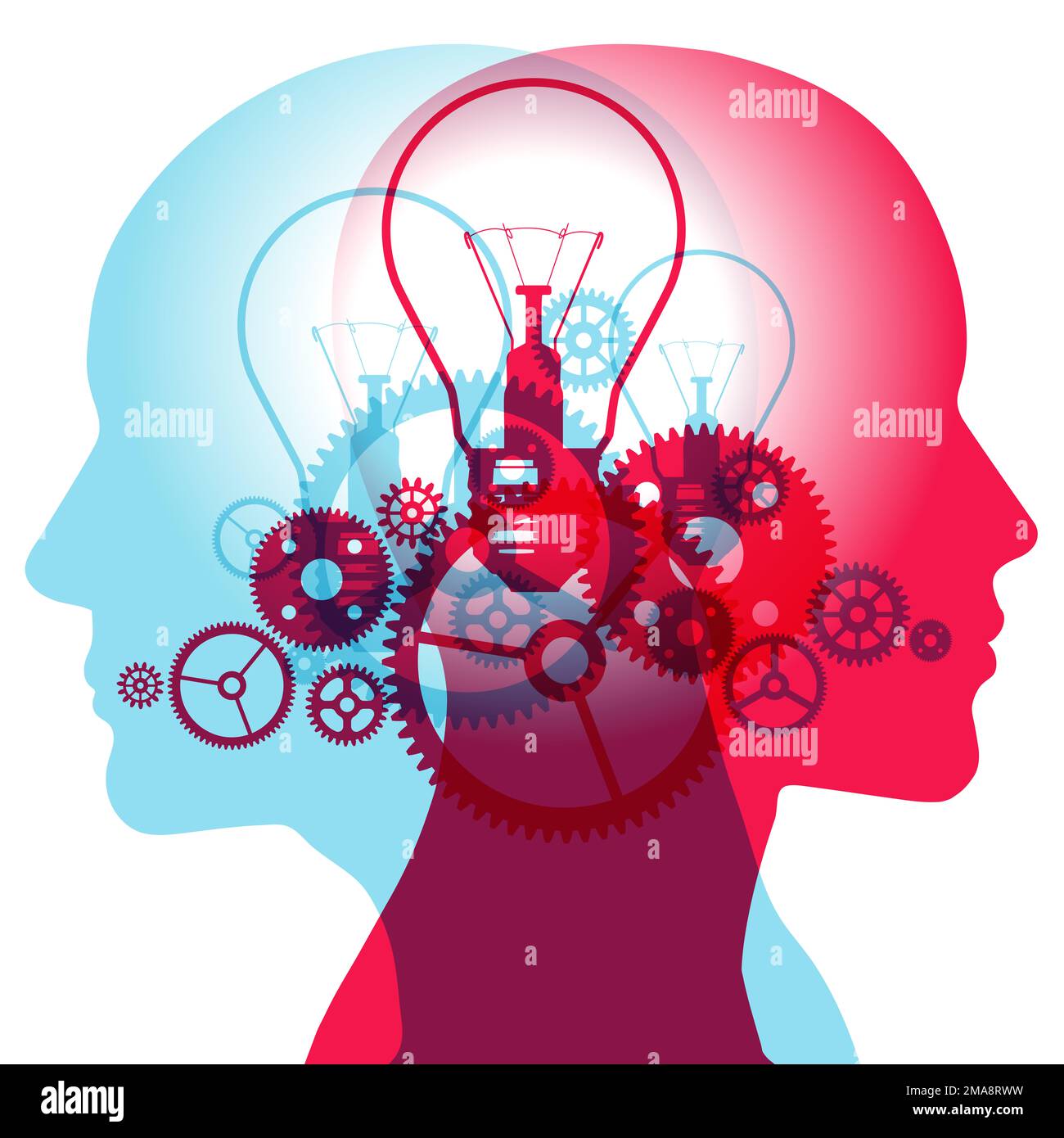 Light bulb representing think innovation hi-res stock photography and ...