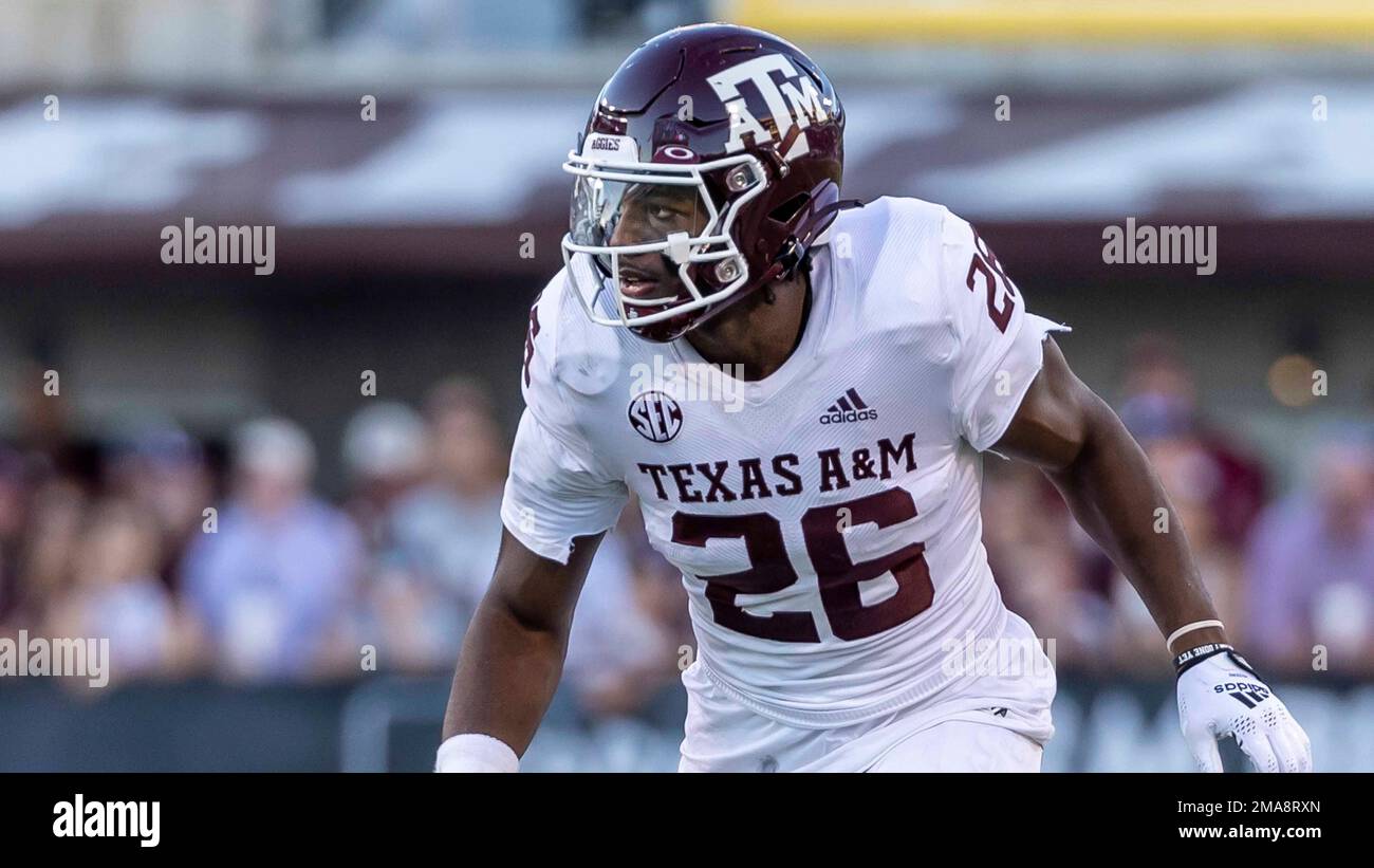 Texas A&M defensive back Demani Richardson (26) during an NCAA football ...