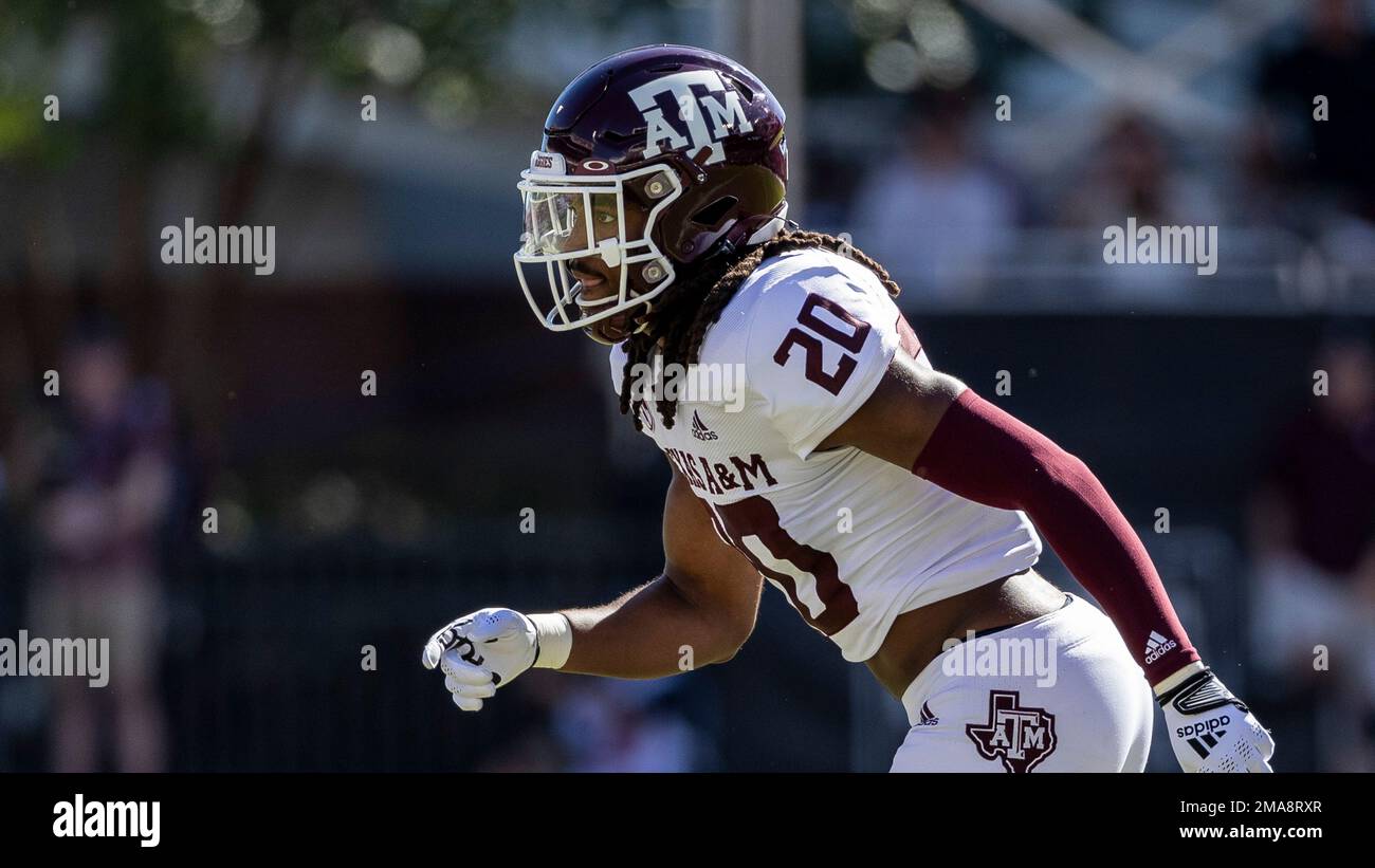 Texas A&M defensive back Jardin Gilbert (20) during an NCAA football ...