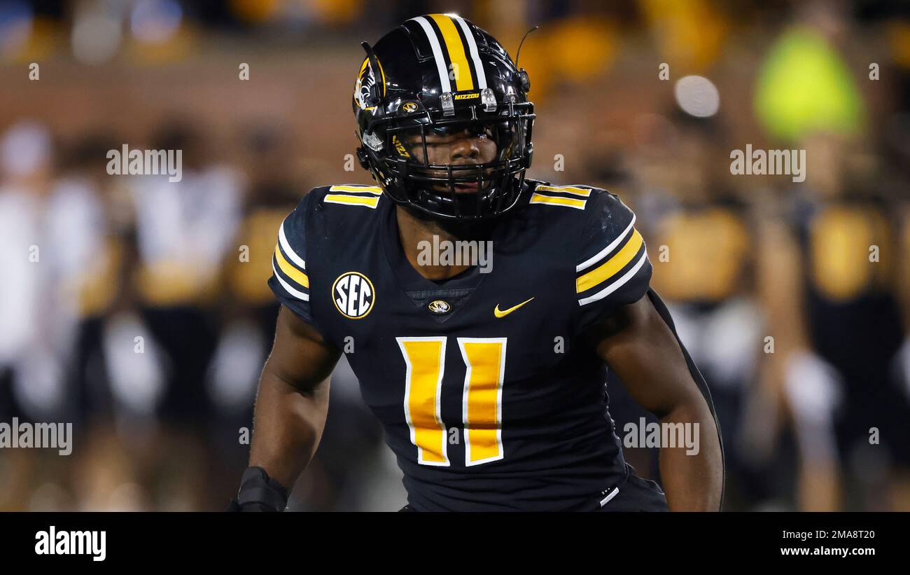 Missouri linebacker Devin Nicholson during an NCAA football game on ...