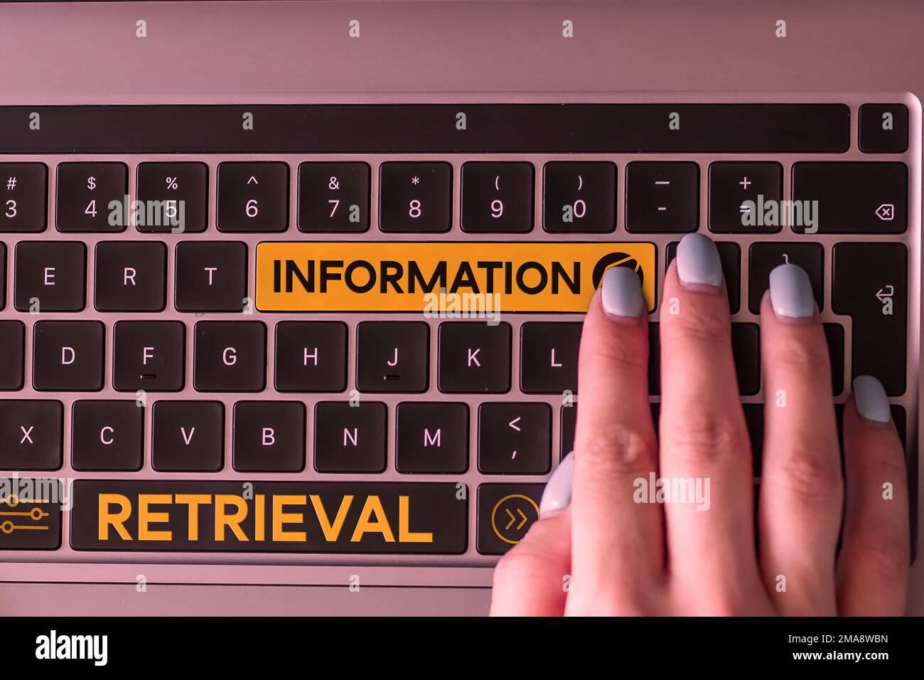 Writing displaying text Information Retrieval. Word Written on A place ...