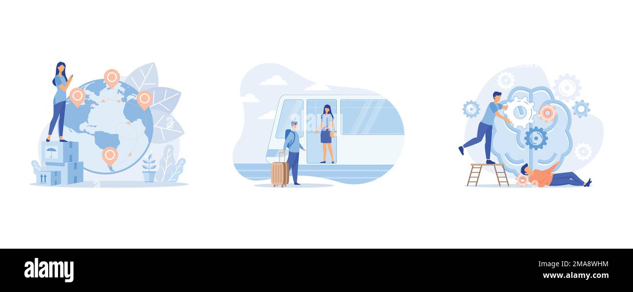 Smart delivery tracking abstract concept, Urban transport abstract ... Smart delivery tracking abstract concept, Urban transport abstract ...