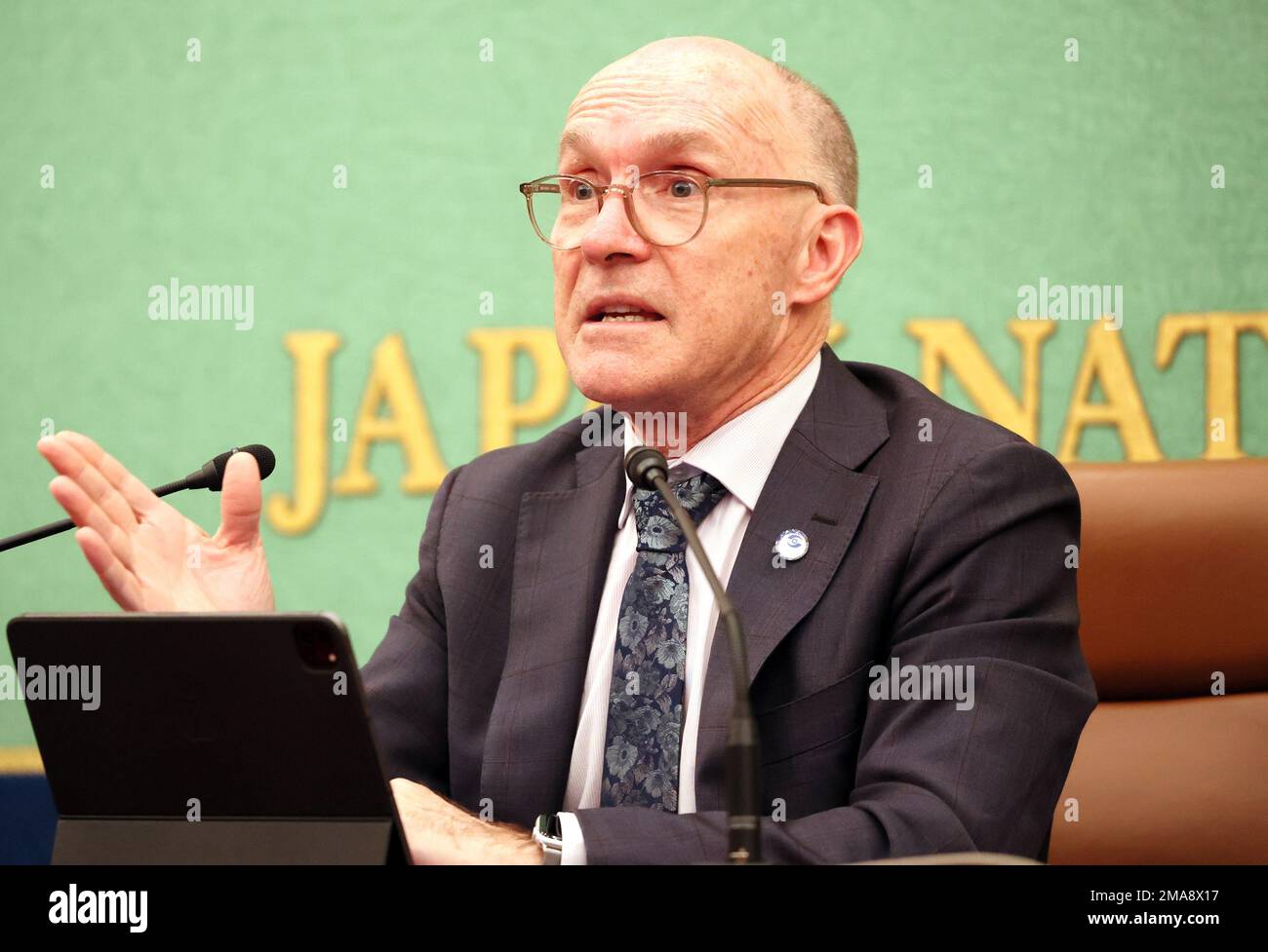Tokyo, Japan. 19th Jan, 2023. Robert Floyd, executive secretary of the ...