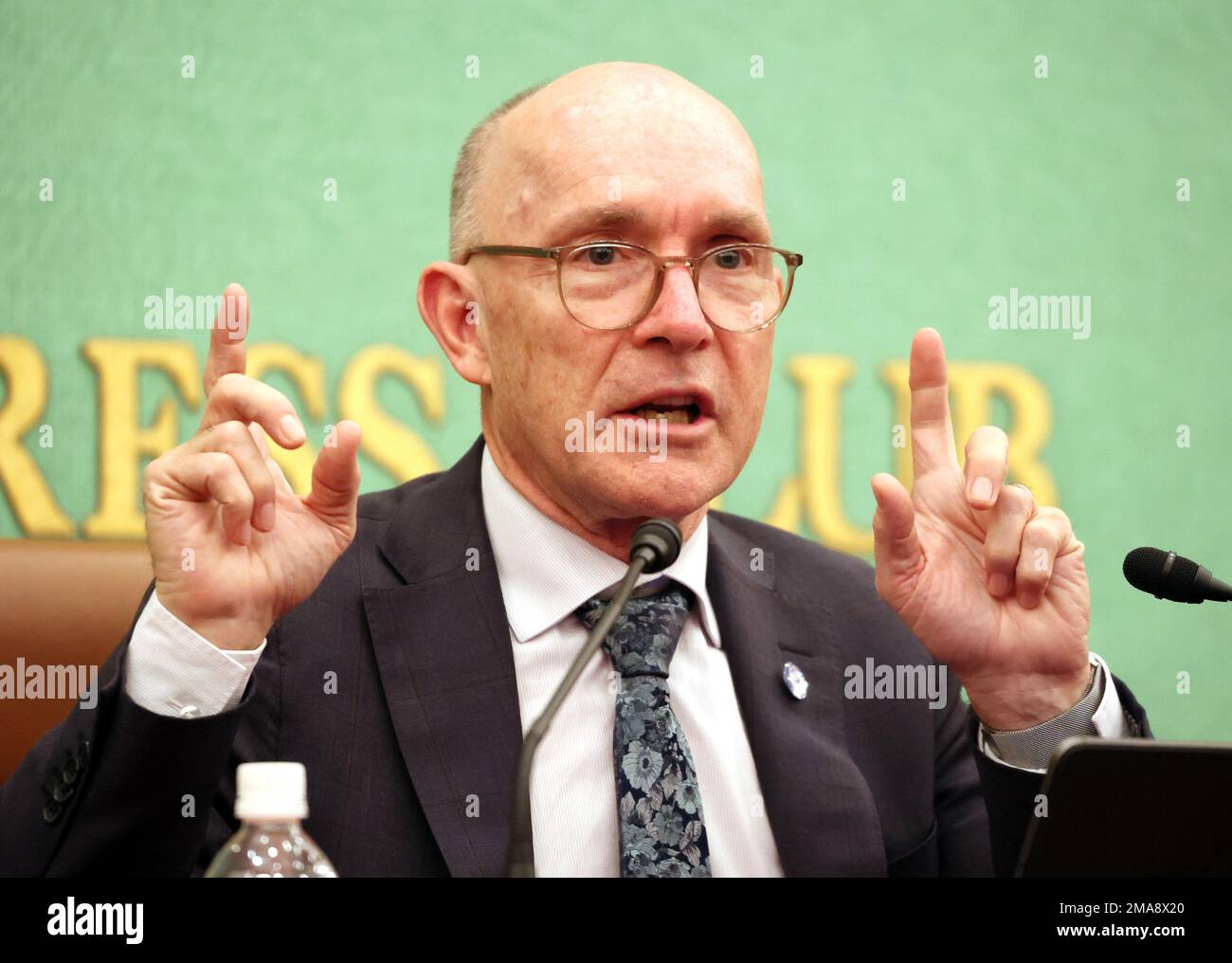 Tokyo, Japan. 19th Jan, 2023. Robert Floyd, executive secretary of the ...