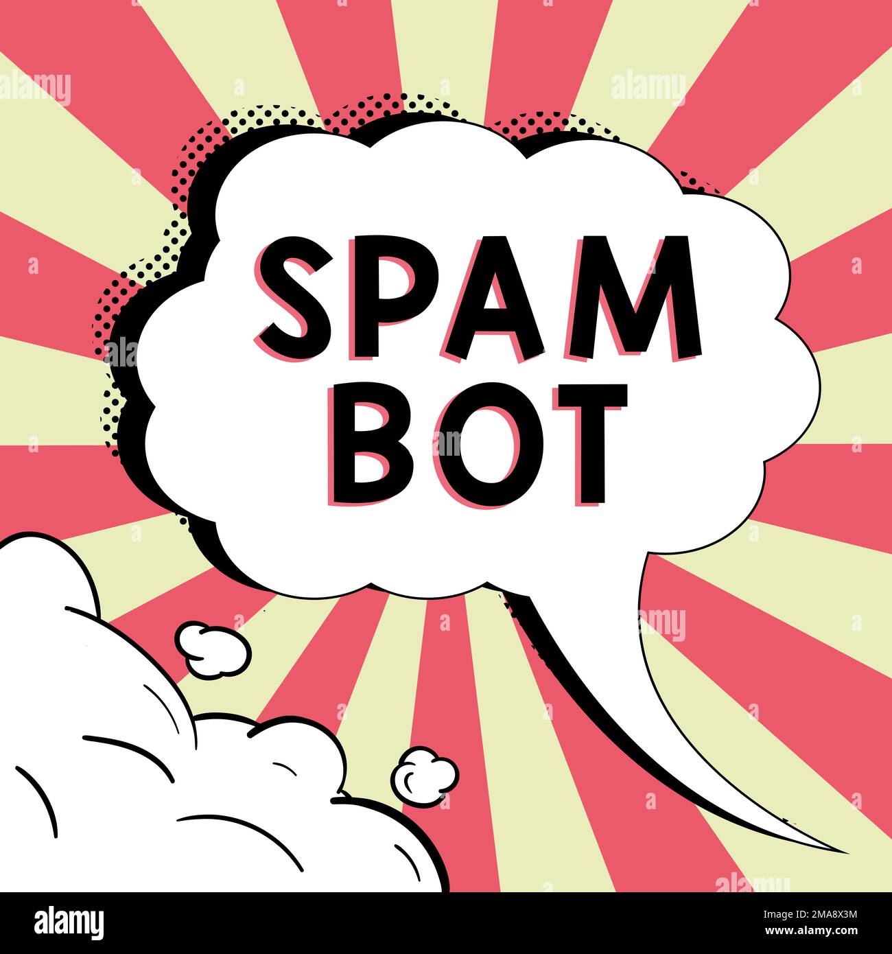 Handwriting text Spam Bot. Business showcase autonomous program on the ...