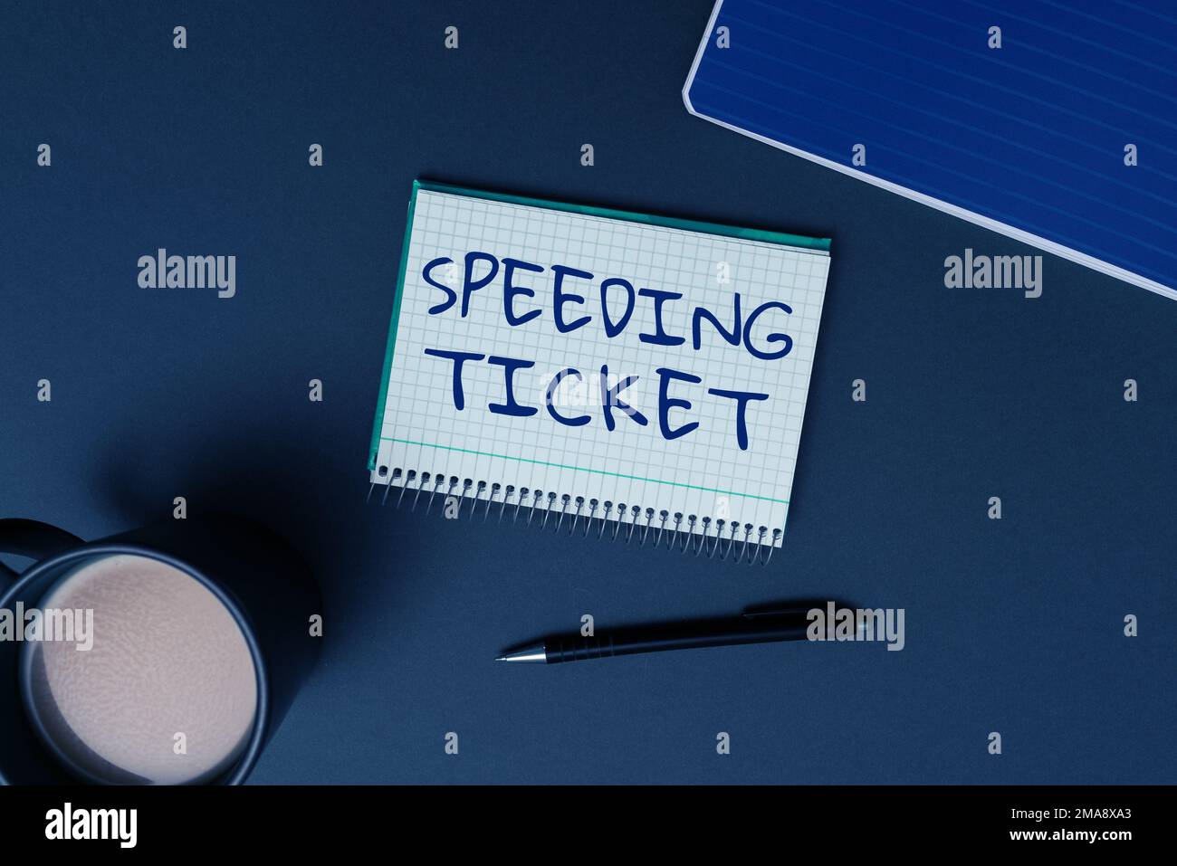 Conceptual caption Speeding Ticket. Word for psychological test for the ...