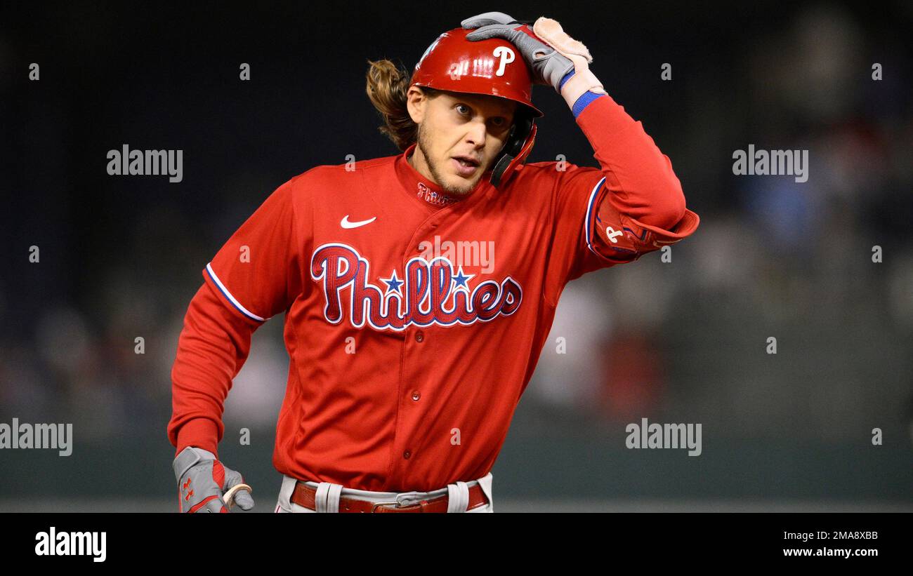 Philadelphia Phillies' Alec Bohm in action during the second baseball ...