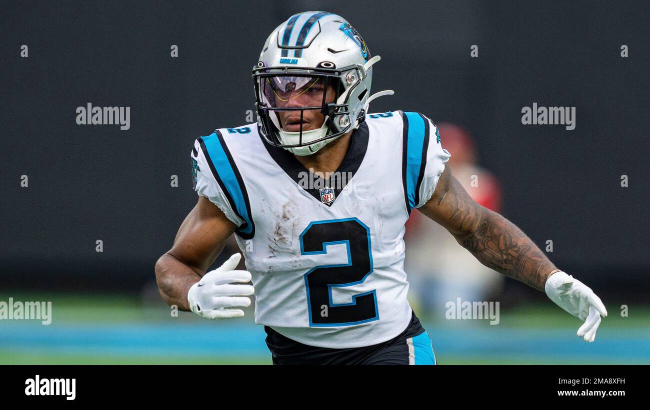 Carolina Panthers wide receiver DJ Moore (2) plays against the San ...