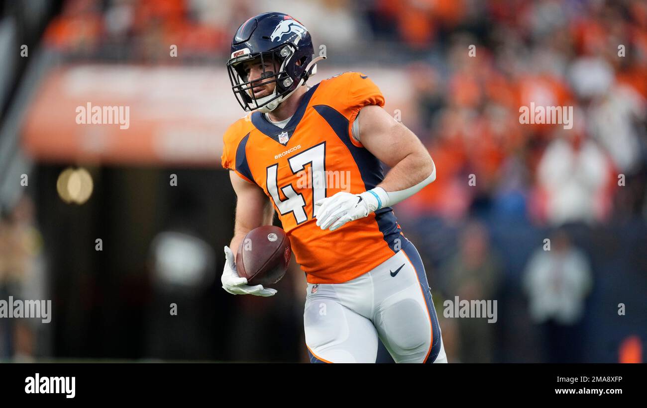 Denver Broncos linebacker Josey Jewell (47) in the first half of an NFL ...
