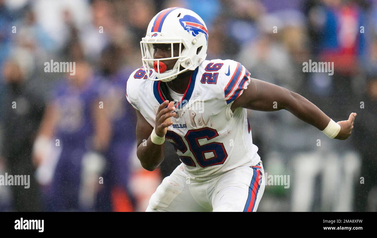 Buffalo Bills running back Devin Singletary runs a route during the ...