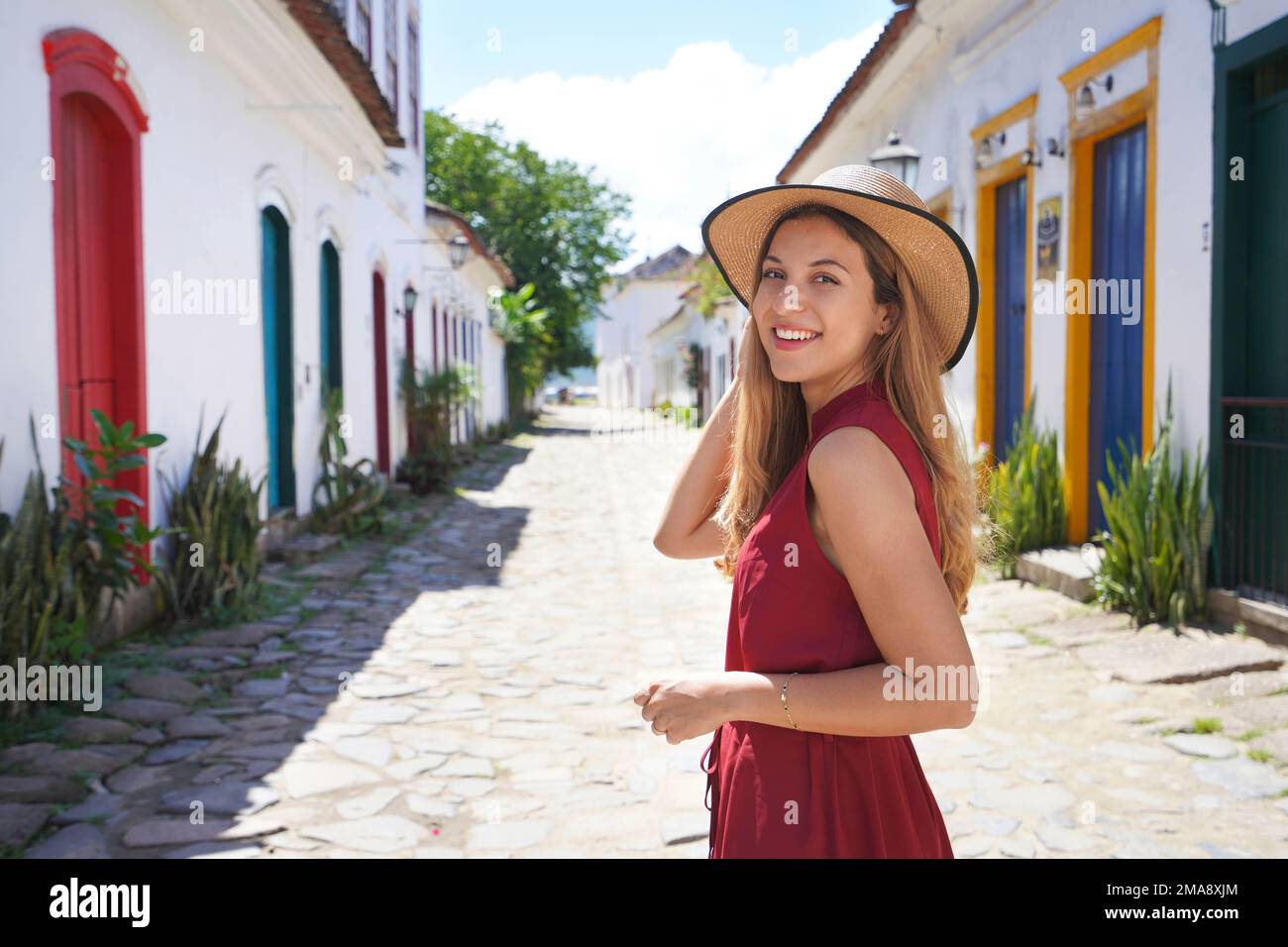 Young tourist woman exploring brazil hi-res stock photography and ...