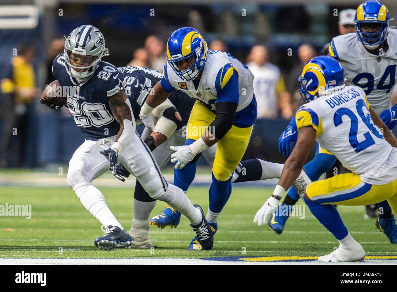 Dallas Cowboys running back Tony Pollard (20) runs with the ball during ...