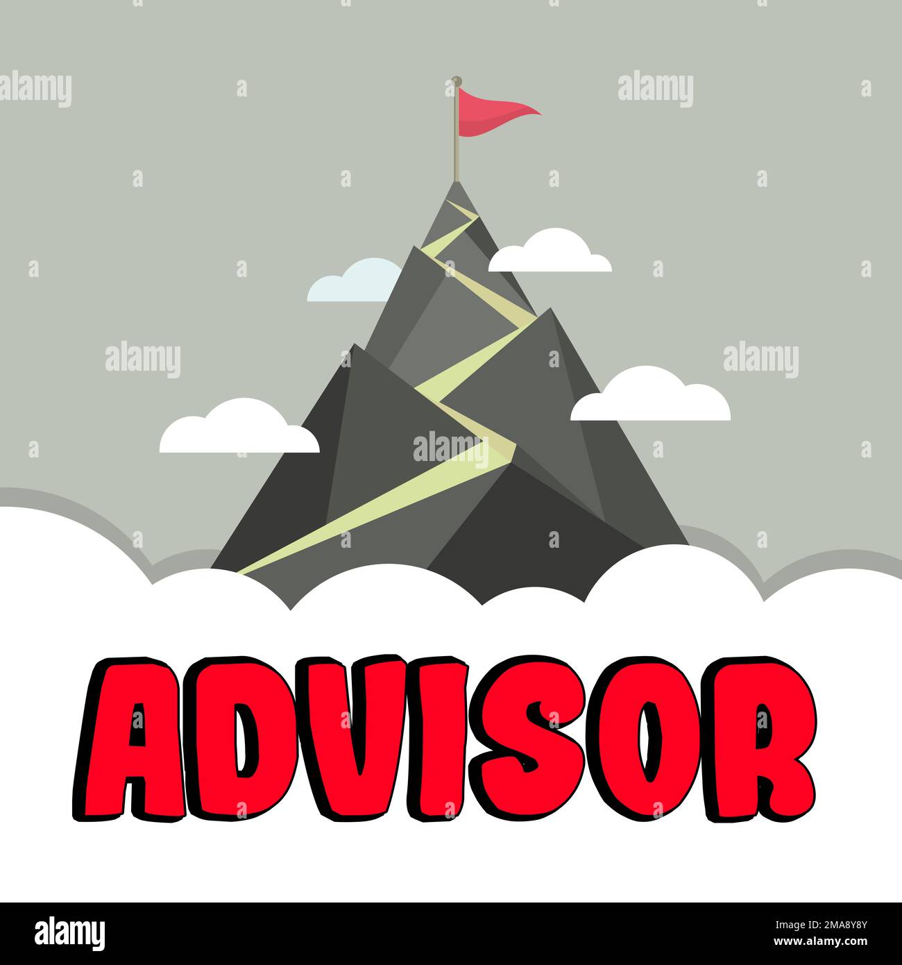 Hand writing sign Advisor. Conceptual photo Give advice recommendation ...