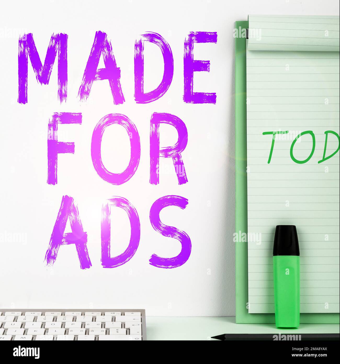 Text caption presenting Made For Ads. Conceptual photo Marketing ...