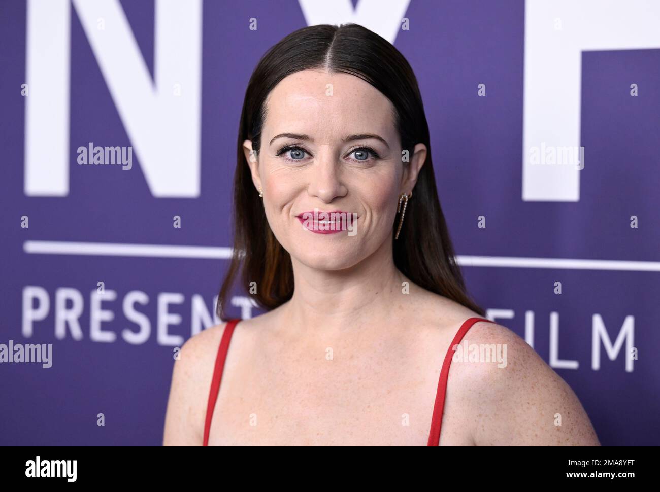 Claire Foy attends the premiere of "Women Talking" during the 60th New ...