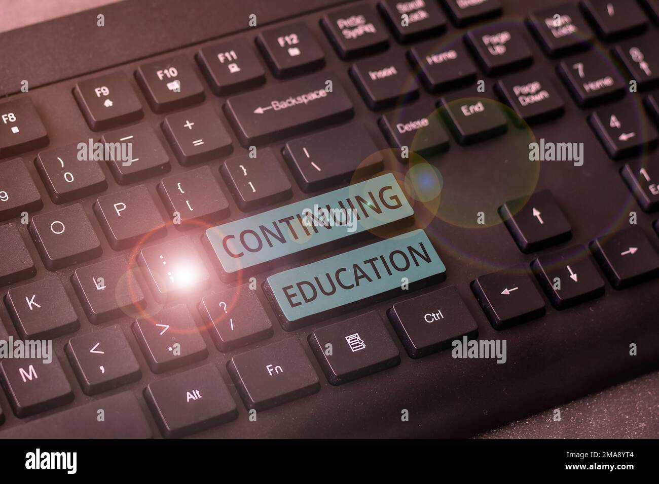 Sign displaying Continuing Education. Conceptual photo Continued ...