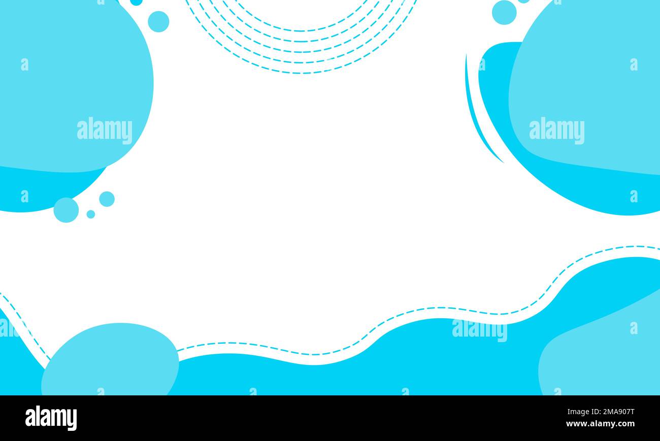 Colorful template banner with blue color. Design with liquid shape ...