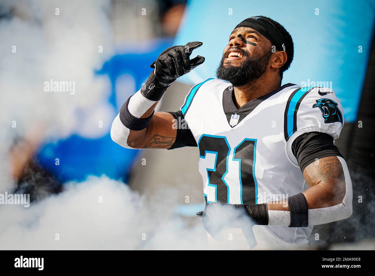 Carolina Panthers safety Juston Burris (31) enters the stadium before ...