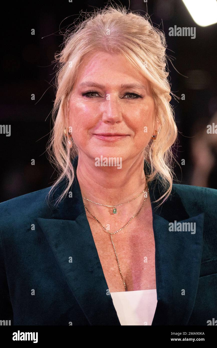 Amy Loughren poses for photographers upon arrival for the premiere of ...