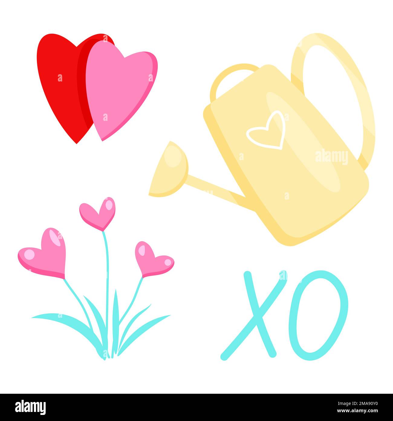 Saint Valentine s day vector set Stock Vector Image & Art - Alamy