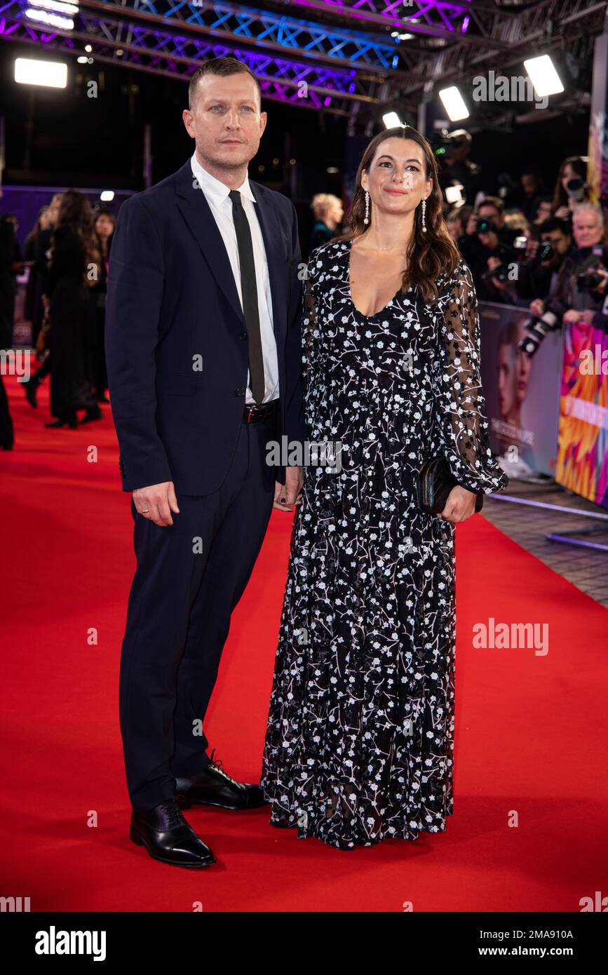 Tobias Lindholm and Caroline Blanco pose for photographers upon arrival ...