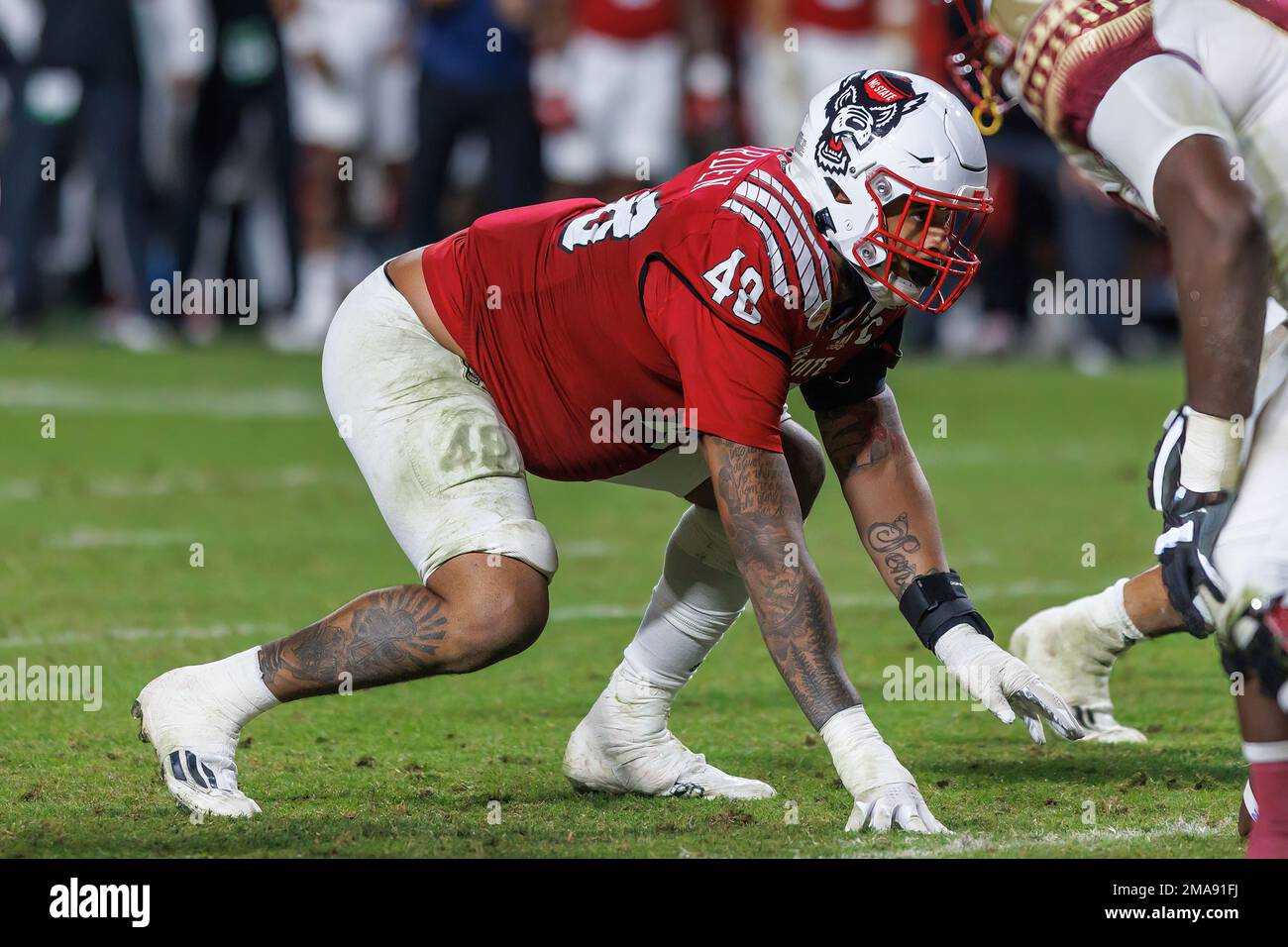 North Carolina State's Cory Durden prepares for a snap during an NCAA ...