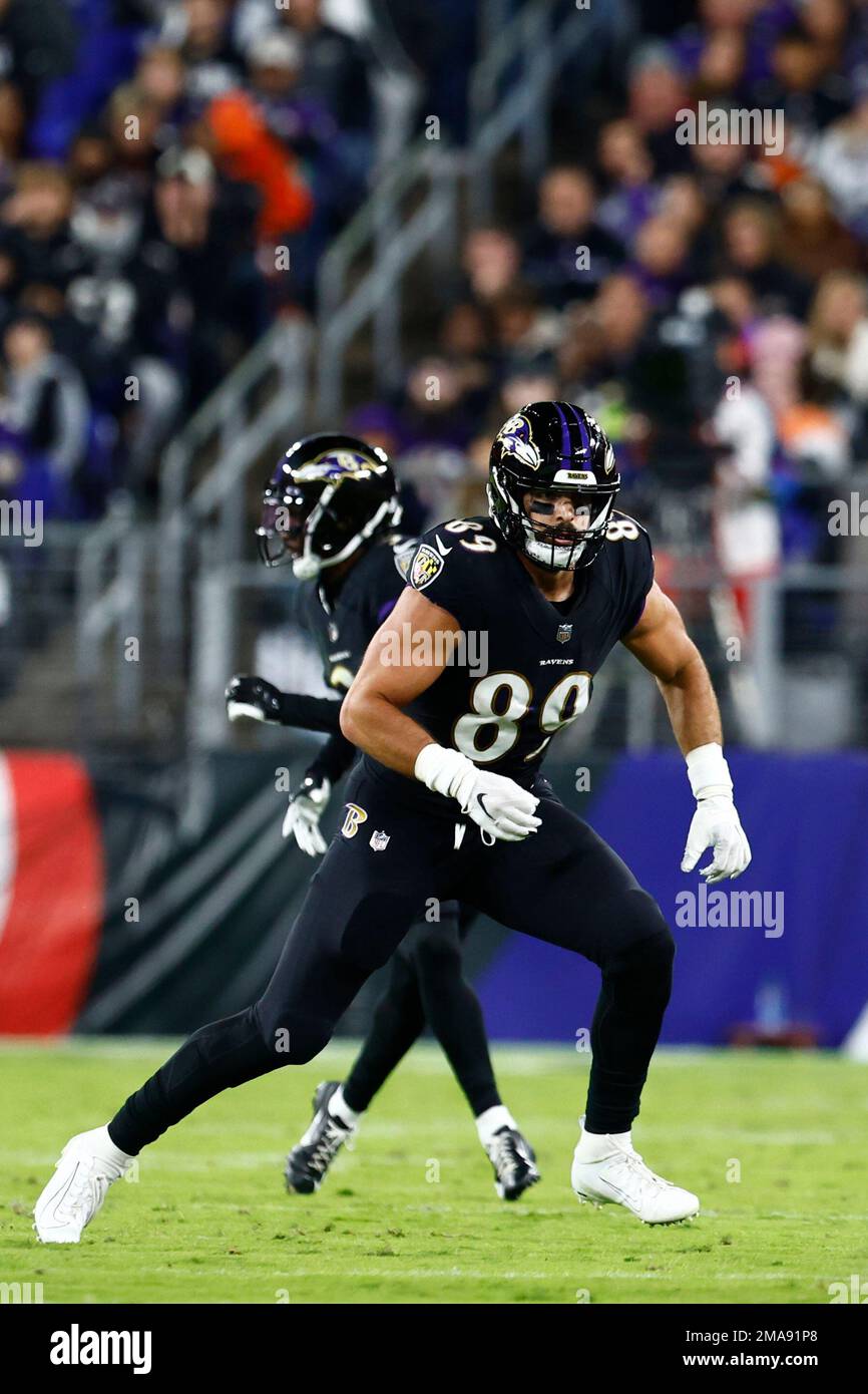 Baltimore Ravens tight end Mark Andrews (89) in action against the ...