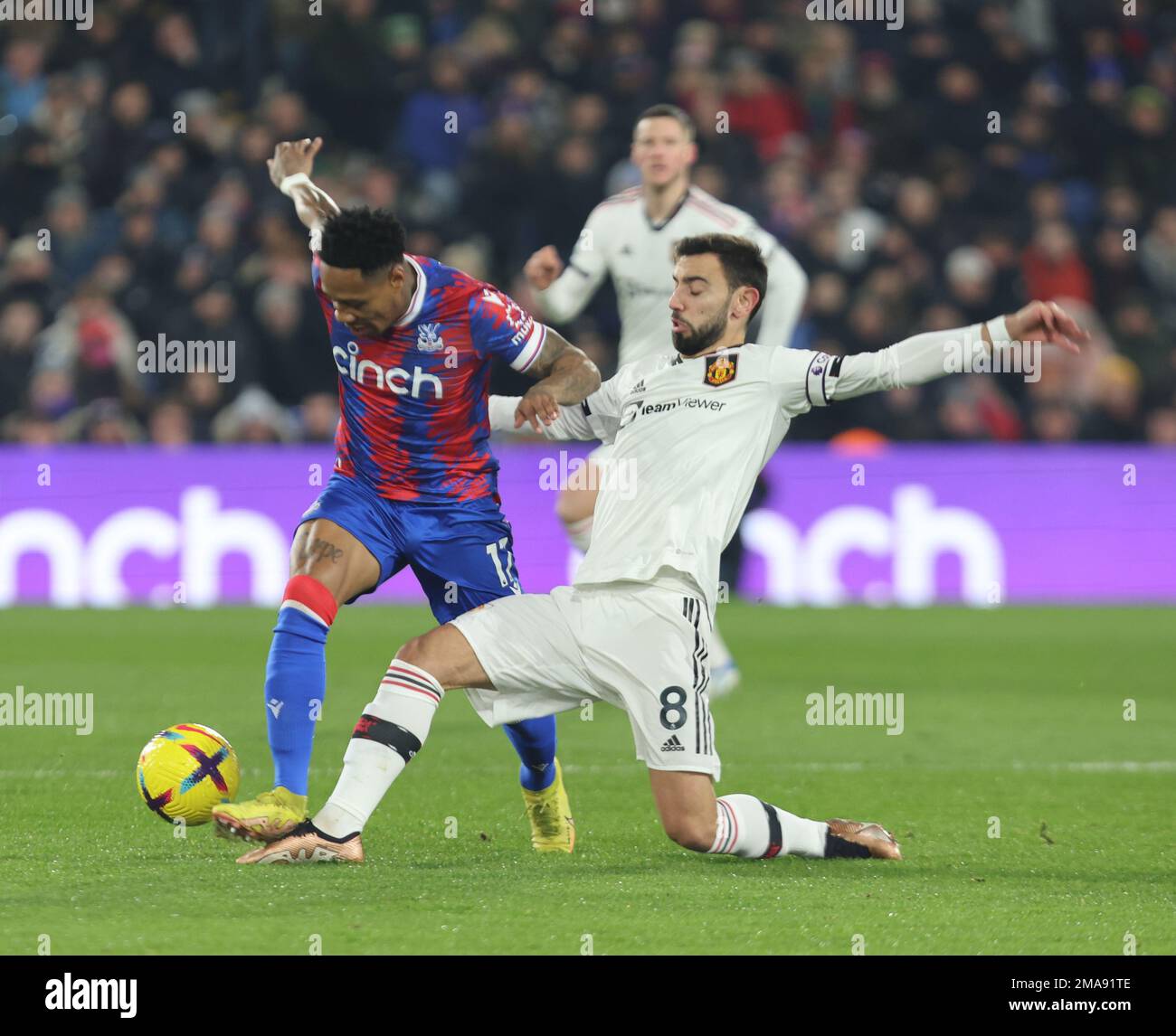 London ENGLAND - January 18: L-R Crystal Palace's Nathaniel Clyne and ...