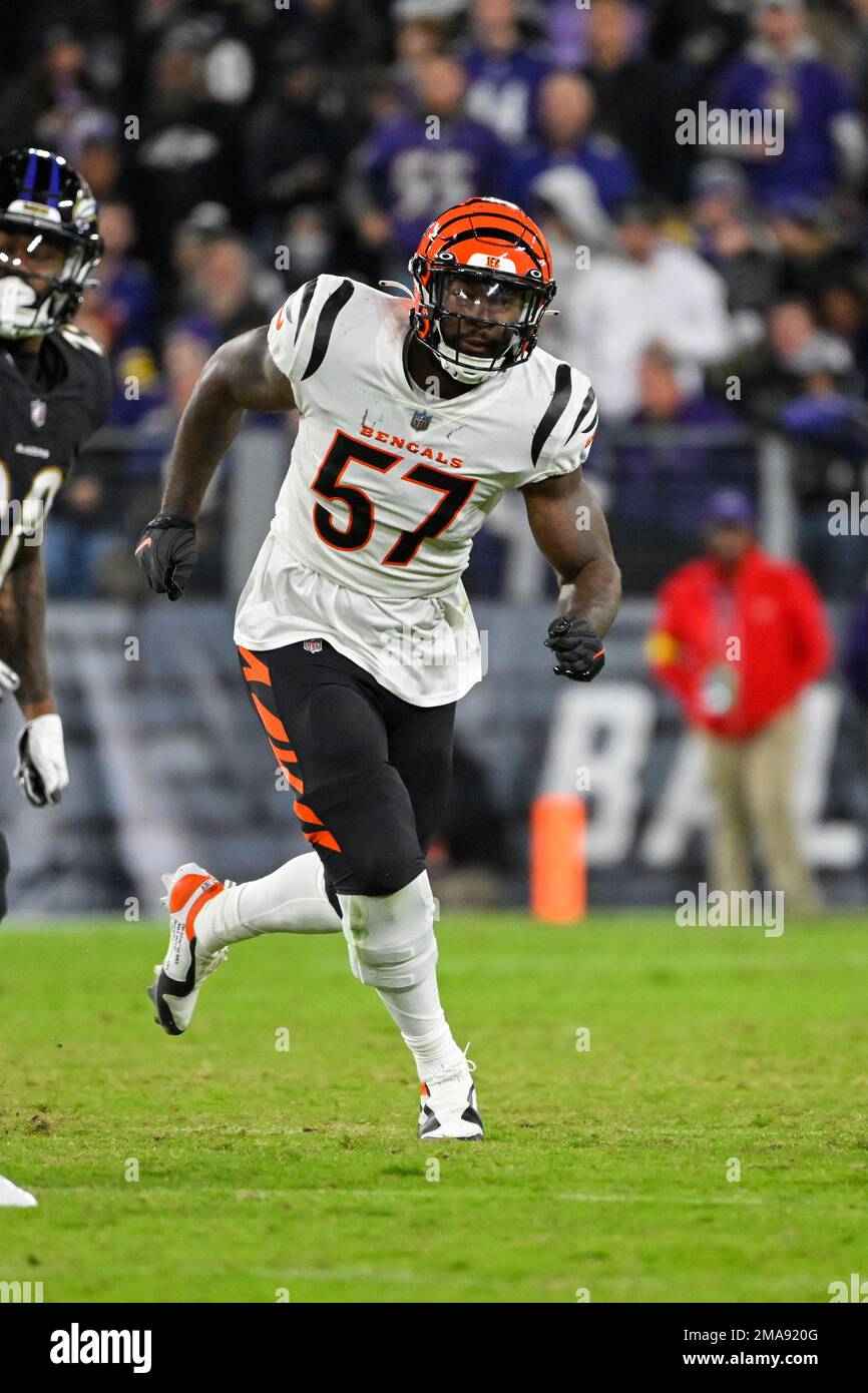 Cincinnati Bengals linebacker Germaine Pratt (57) in action during the ...
