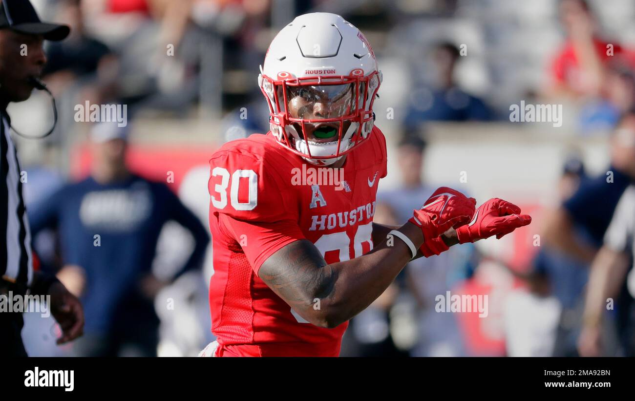 Houston linebacker Trimarcus Cheeks during the first half of an NCAA ...