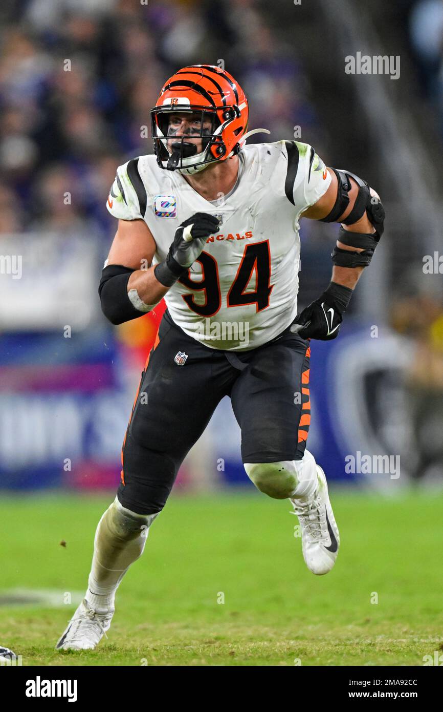 Cincinnati Bengals defensive end Sam Hubbard (94) in action during the ...