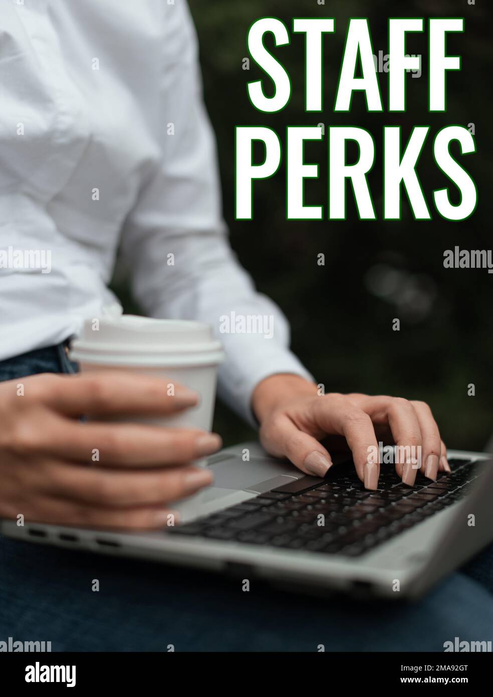 Inspiration showing sign Staff Perks. Concept meaning Workers Benefits ...