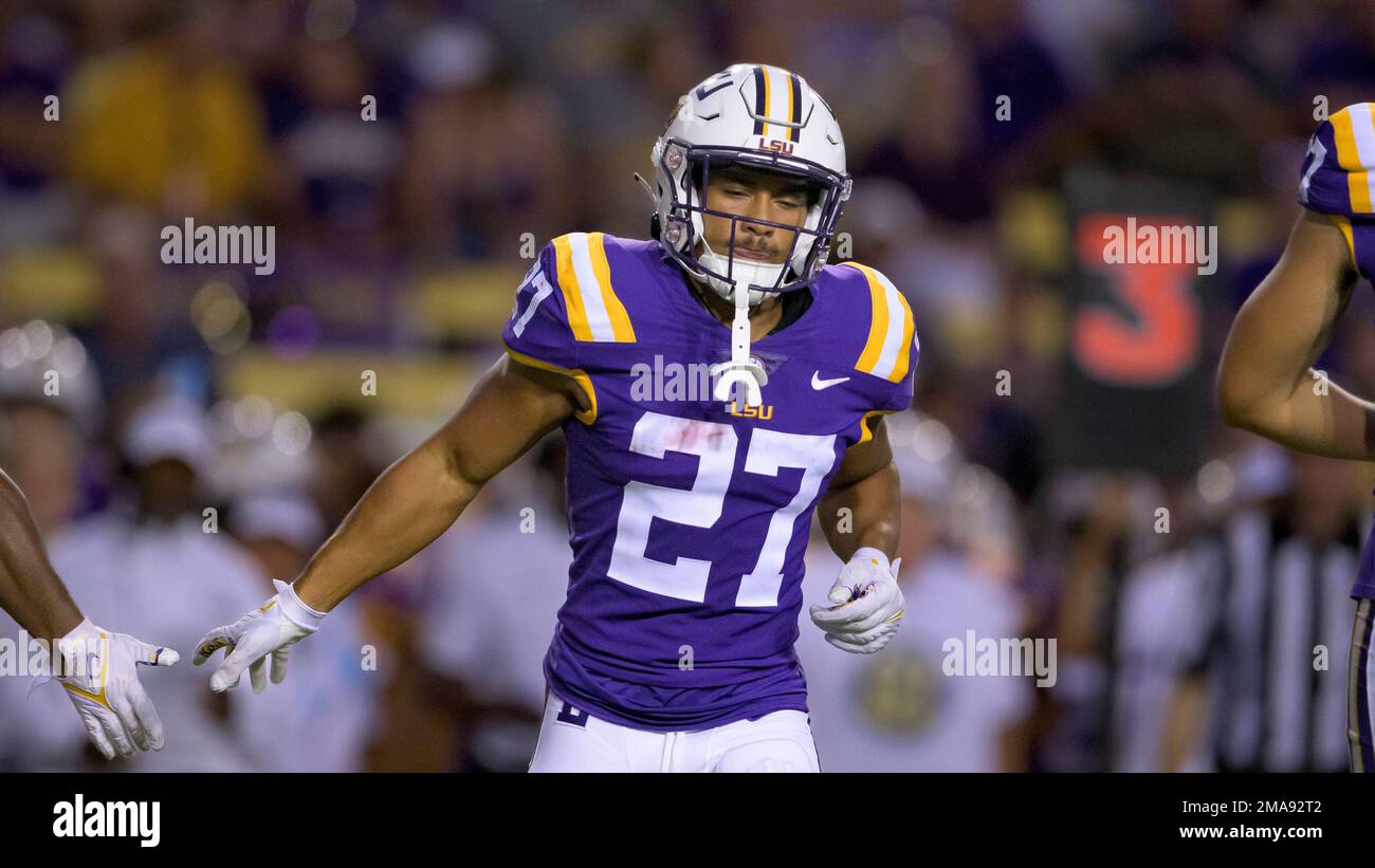 LSU running back Josh Williams (27) runs during an NCAA football game ...