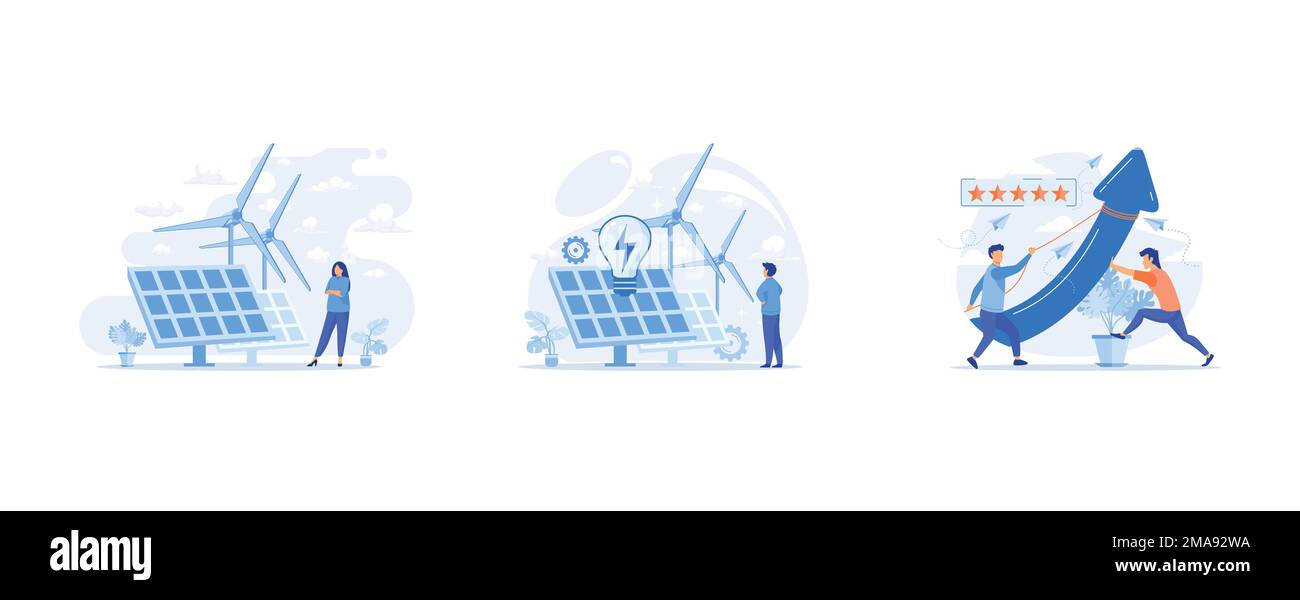 Renewable energy abstract concept, Alternative energy abstract concept ...