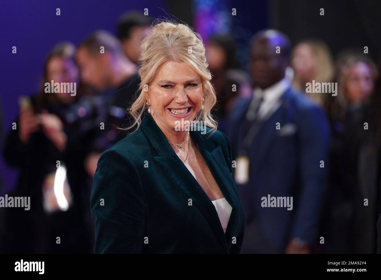 Amy Loughren poses for photographers upon arrival for the premiere of ...