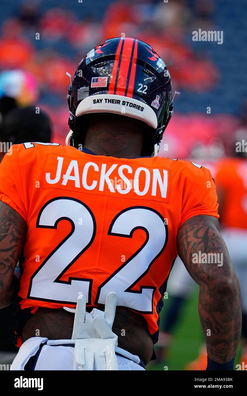 Denver Broncos safety Kareem Jackson (22) against the Indianapolis ...