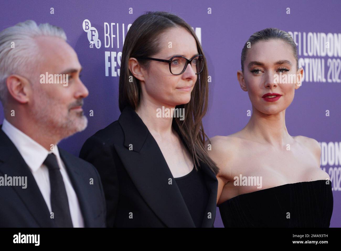 Iain Canning, Joanna Laurie and Vanessa Kirby pose for photographers ...