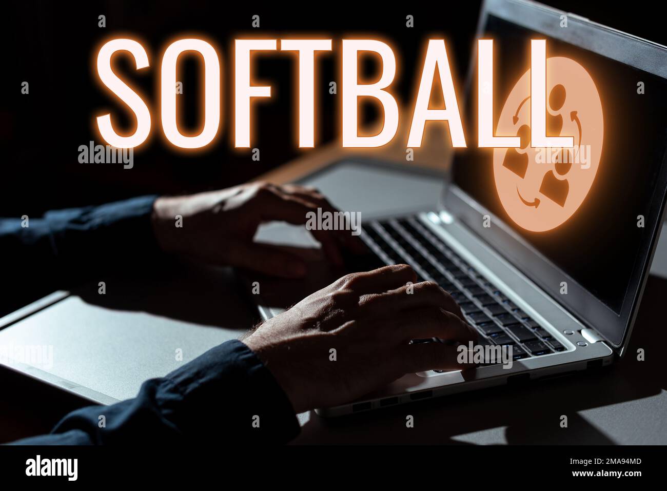 Text showing inspiration Softball. Word Written on a sport similar to ...