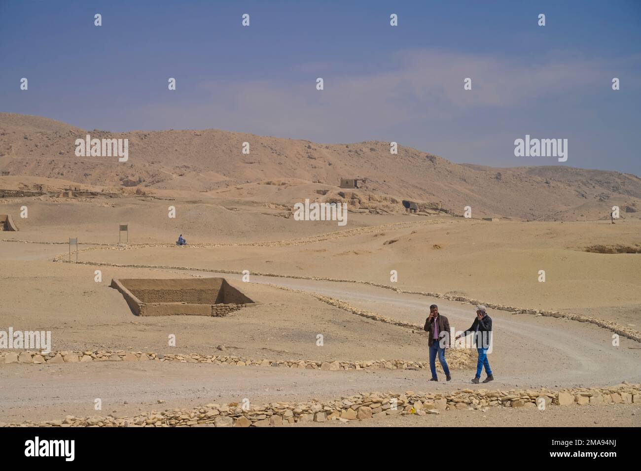 Grabungsstätte, Nekropole, Gräber der Noblen, Theben-West, Ägypten ...