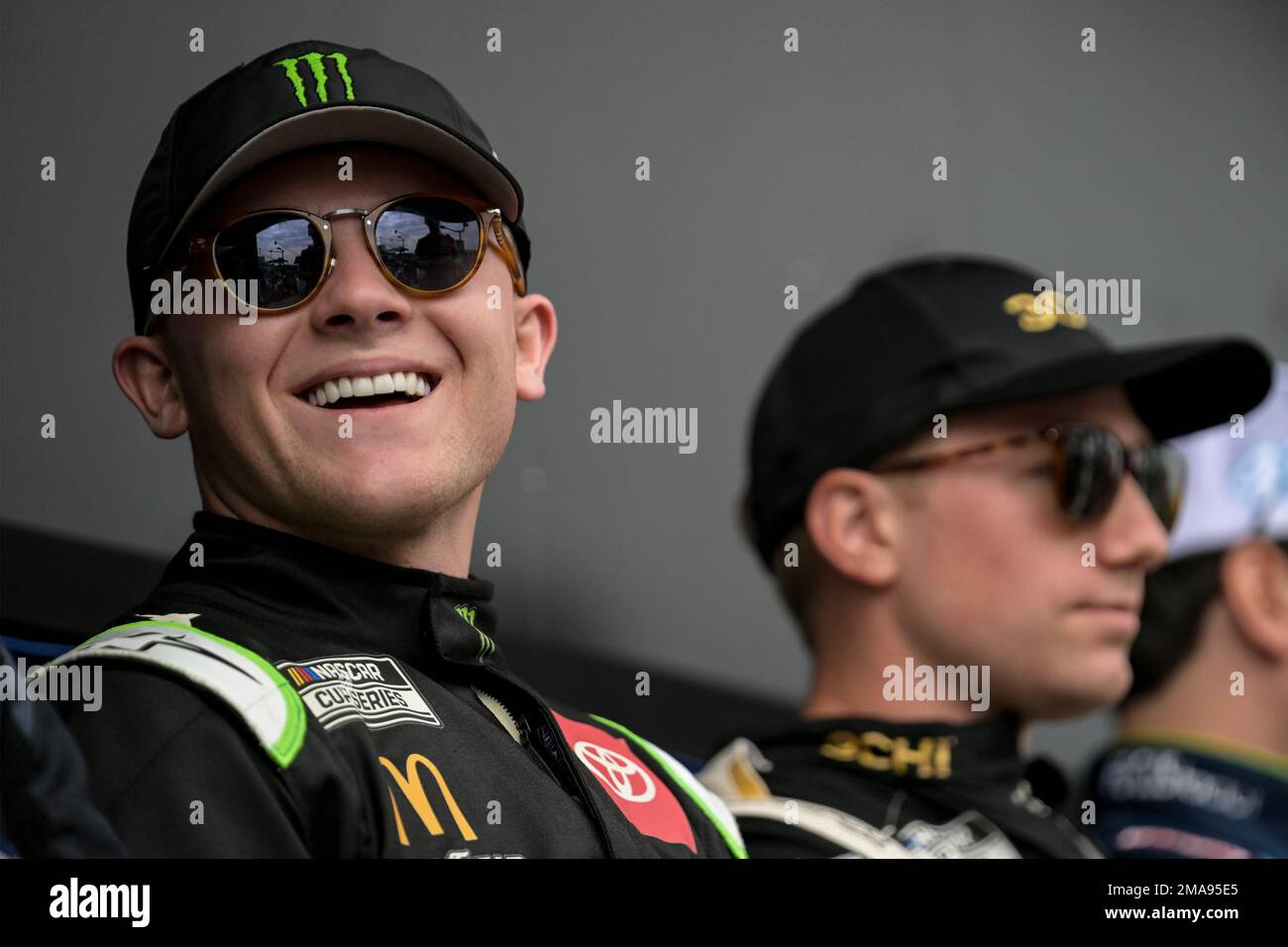 Ty Gibbs smiles prior to a NASCAR Cup Series auto race at Charlotte ...
